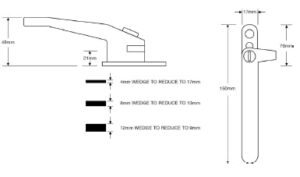 Adaptable Cockspur Handle – chameleon | adaptable hardware